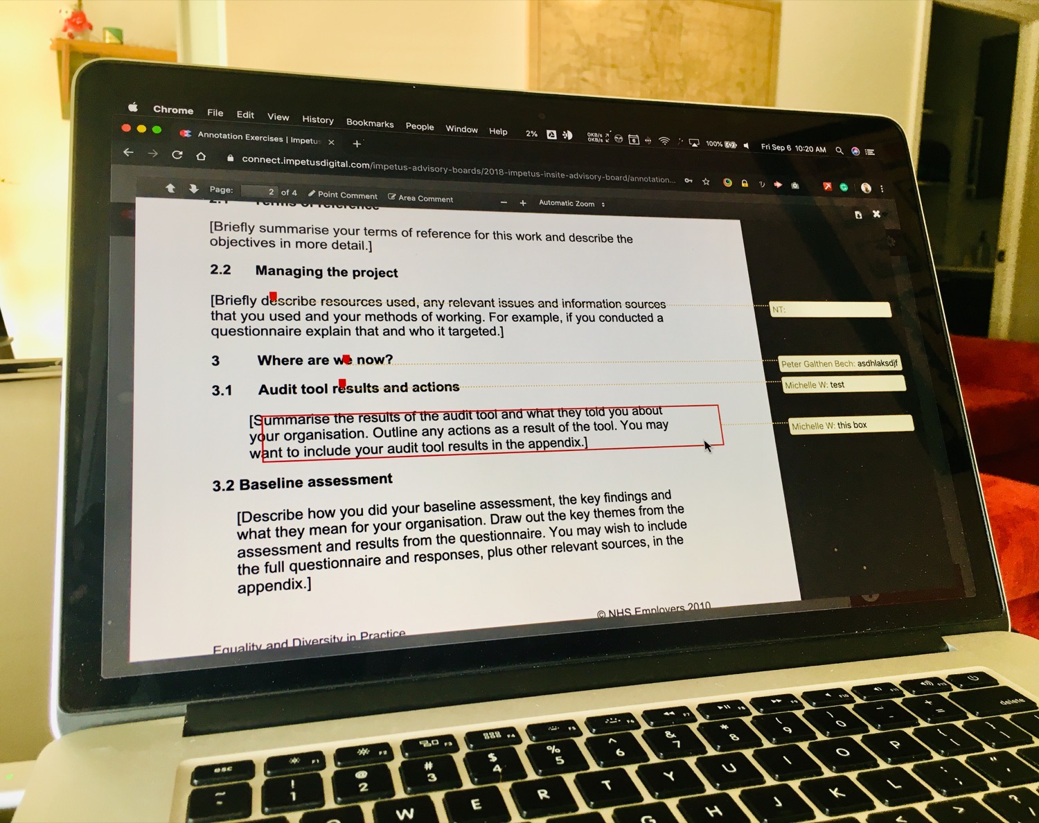 Document and material review or co-creation - Impetus Digital